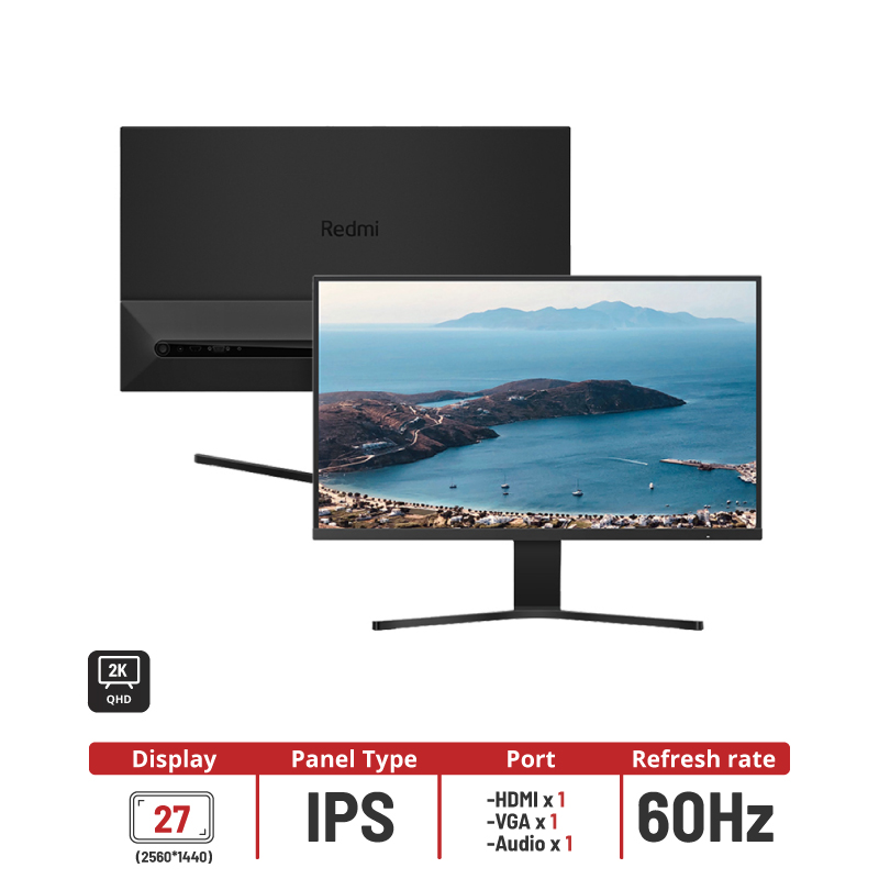 ซื้อ Xiaomi Redmi Monitor 27" IPS 2K QHD 60Hz sRGB100% เทคโนโลยีลดแสงสี ...