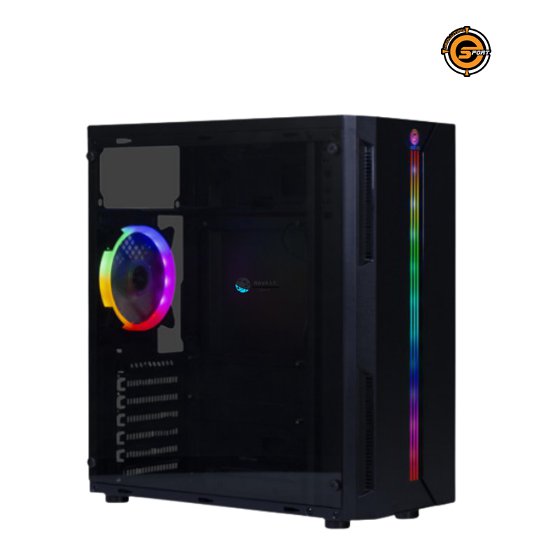 ซื้อ Neolution E-Sport Arrow V2 Gaming Case เคสเกมมิ่ง มาพร้อมพัดลมไฟ RGB ขนาด 12CM. 1 ตัว รับ ...