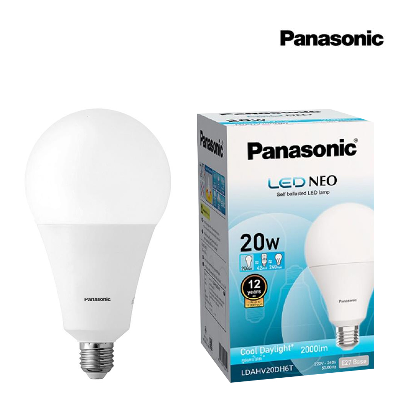 ซื้อ Panasonic LED NEO Bulb หลอดไฟแอลอีดี รุ่น NEO ขั้ว E27 แสงขาวและ ...