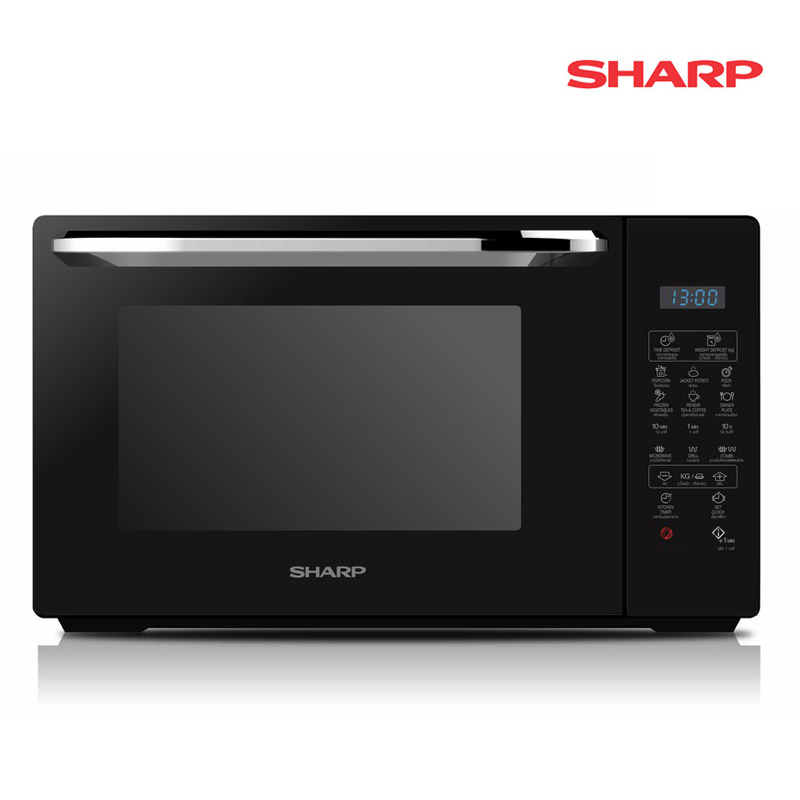 ซื้อ SHARP เตาไมโครเวฟพร้อมระบบย่าง 20 ลิตร รุ่น R-652PBK | Topvalue